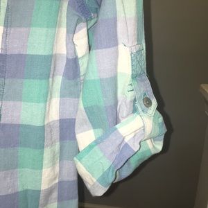 Passport | Tops | Passport Pastel Plaidcheckered Cotton Top | Poshmark